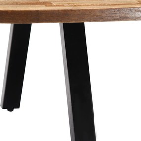 Konferenční Stolek Masivní Recyklovaný Teak Oválný 120X60X30 Cm