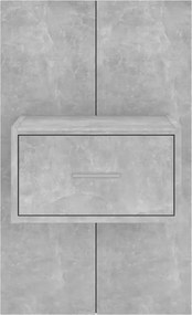 vidaXL Nástěnný noční stolek [810979] Barva: Betonová šedá