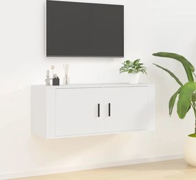 vidaXL Nástěnná TV skříňka 100 x 34,5 x 40 cm [816636] Barva: Bílá