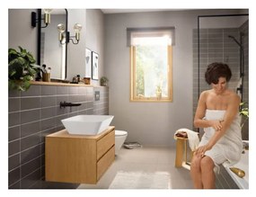 Hansgrohe Rebris E - Páková umyvadlová baterie pod omítku, pro montáž na stěnu, s výtokem 20 cm, černá matná 72568670