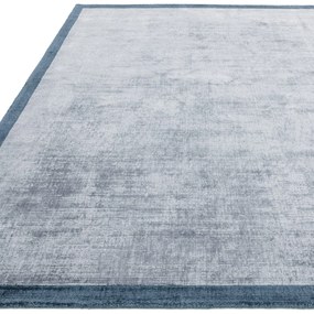 Černý  koberec Ife Border Charcoal Silver Rozměry: 200x290 cm