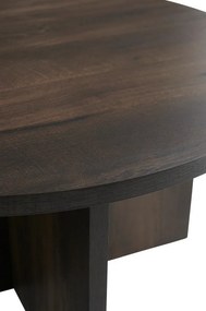 Hnědý kulatý konferenční stolek z MDF ø 85 cm Poppy – Ellos Home