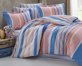Bavlněný povlak na polštář Mart blue-pink Rozměr: 50x50