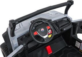 Ramiz Elektrická bugina Gravity pro děti šedá + pohon 4x4 + dálkové ovládání