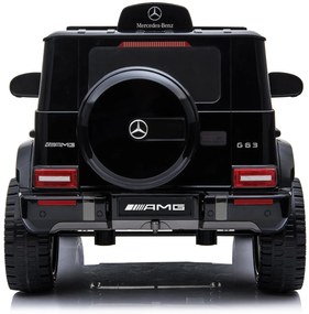 Dětské elektrické autíčko s dálkovým ovládáním BestBerg BBCC-60B – Mercedes-Benz AMG G63 / nosnost 25 kg / Li-Ion baterie / černá