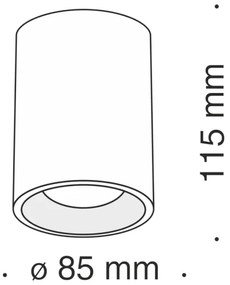 Maytoni C012CL-01B - Bodové svítidlo SLIM 1xGU10/50W/230V černá