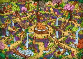 TREFL Puzzle Premium Plus The Impossible Maze: Vtipné kapybary / 500 d