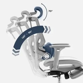 Mark Adler Expert 8.7 Mesh šedá / Kancelářské ergonomické křeslo / nos