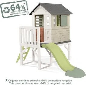 Smoby Domeček Life na pilířích se skluzavkou / od 2 let