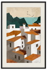 Plakát Městečko - horská, mořská a středomořská architektura v krajině