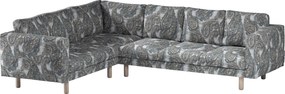 Potah na pohovku IKEA Norsborg rohová 5-místná barva vícebarevná látka pletený vzor, vzorované