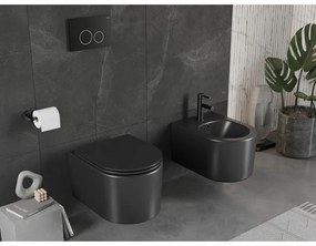Mexen SOFIA, závěsný bidet, 48 x 36 cm, černá matná, 35544885