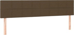 Box spring postel s matrací tmavě hnědá 160x200 cm textil 3140628