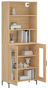 Skříň highboard dub sonoma 69,5 x 34 x 180 cm kompozitní dřevo,  3189320