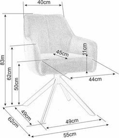 Jídelní židle Slavia, béžová