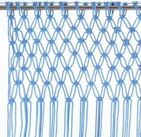 Macramé závěs modrý 140 x 240 cm bavlna 323985