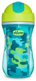 CHICCO Hrneček Sport termo s brčkem 266 ml zelený 14m+