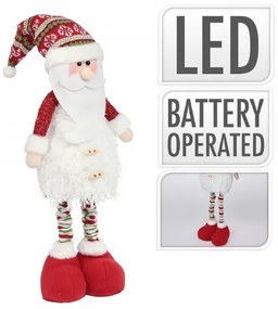 LED Santa Claus s dlouhýma nohama 70 cm