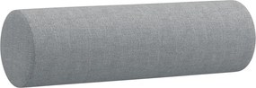 2dílná sedací souprava s polštáři světle šedá textil 3201616