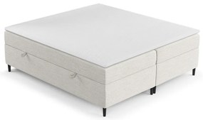 Krémová boxspring postel s úložným prostorem 140x200 cm Araya – Maison de Rêve