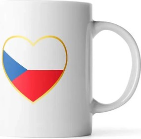 Sablio Hrnek Česká vlajka - Srdcem za Česko - 200 ml - espresso