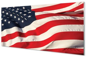 Obraz na skle Vlajky Spojených států 120x60 cm