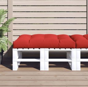 vidaXL Poduška na palety 120 x 80 x 12 cm textil [360521] Barva: Červená