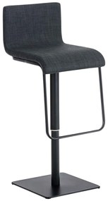Barová židle Tonasket - látkové čalounění | tmavě šedá