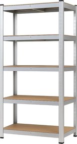 Regál 180x90x30 cm robustní zinkovaný 5-policový, nosnost 875 kg