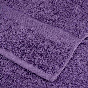 Premium ručníky SOLUND 4 ks fialové 100 x 200 cm 600 g/m² 137366