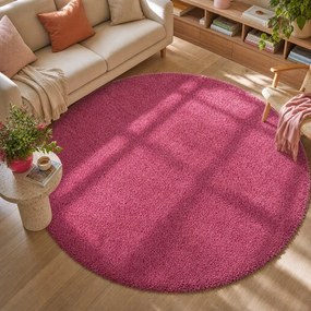 Růžový koberec Universal Aqua Liso, ø 100 cm