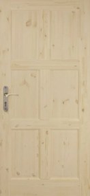 Orkan Interiérové dveře 60 P, 650 × 1985 mm, masivní dřevo, pravé, borovice, plné