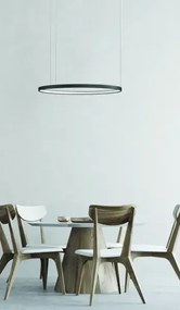 Moderní LED lustr Agnes 48 stmívatelné černé
