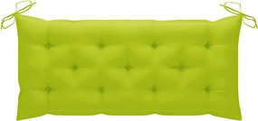 Skládací zahradní lavice s poduškou 118 cm bambus 3063875