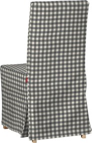 Potah na židli IKEA Henriksdal, dlouhý barva šedá látka vzorované