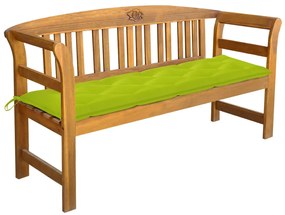 3064292 vidaXL Zahradní lavice s poduškou 157 cm masivní akáciové dřevo