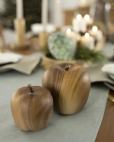 Dekorace Wooden Apple I 12 cm