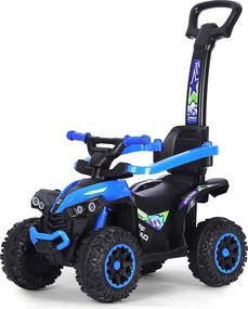 Dětské odrážedlo s vodící tyčí Milly Mally Wild 3v1 blue