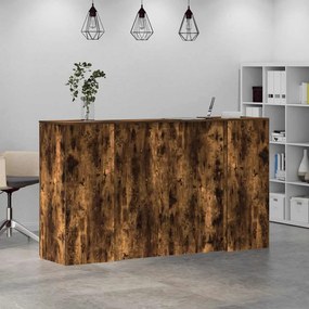 Recepční stůl kouřový dub 180x50x103,5 cm kompozitní dřevo 3324209