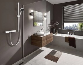 Hansgrohe Vivenis, nástěnná sprchová baterie, bílá matná, 75620700
