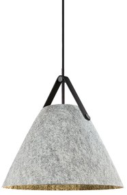 NORDLUX Strap designový lustr s koženým popruhem Varianta: Strap 36, Ø 360 x 370 mm, E27, 40 W, šedá
