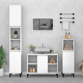 3dílný set koupelnového nábytku bílý kompozitní dřevo,  3185621