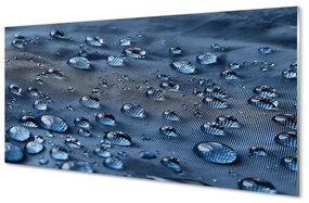 akrylový obraz Vodní kapky makro 125x50 cm