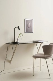 Závěsný pracovní stůl nástěnný se skleněnou deskou 40x120 cm Kullaberg – Jotex
