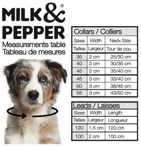 MILK&PEPPER Vodítko pro psy Boreal Black