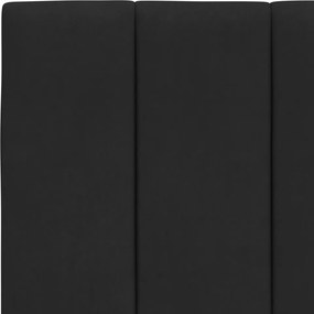 Postel s matrací Hanko černá 180 x 200 cm samet 3208612