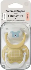 Tommee Tippee Ultimate Fit DECO silikonový dudlík 0–6 m BOY 2ks - více