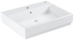 Grohe Cube Ceramic - Umyvadlo s přepadem, 600x490 mm, PureGuard, alpská bílá 3947700H