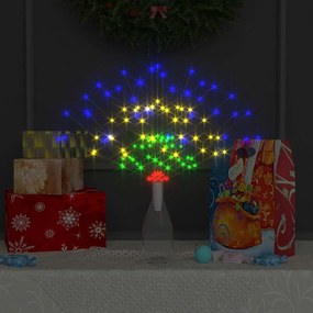 Venkovní vánoční ohňostroje 10 ks vícebarevné 20 cm 1 400 LED 328611