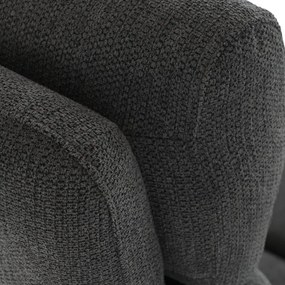 TV křeslo KONRAD s elektrickým polohováním — látka, šedá, nosnost 150 kg
